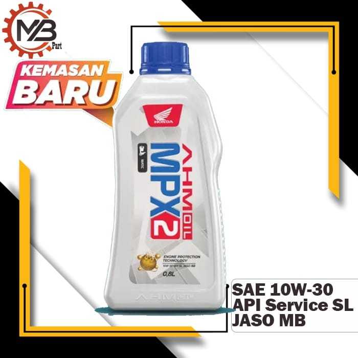 Jual Oli Honda Matic AHM Oil MPX 2 800 ML 10W-30 API SL Oli Matic MPX2 | Shopee Indonesia