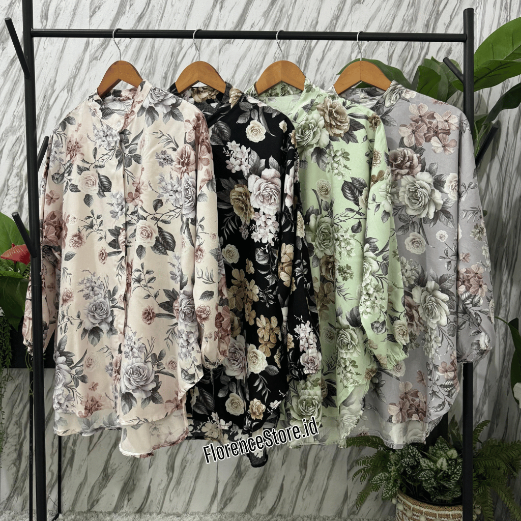 Jual FS - Gayatri Kemeja Blouse Motif Rayon Premium | Baju Atasan ...
