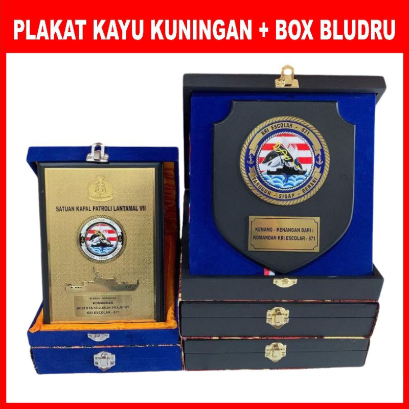 Jual PLAKAT VANDEL KAYU KUNINGAN BOX BLUDRU CUSTOM TNI POLRI POLISI ...