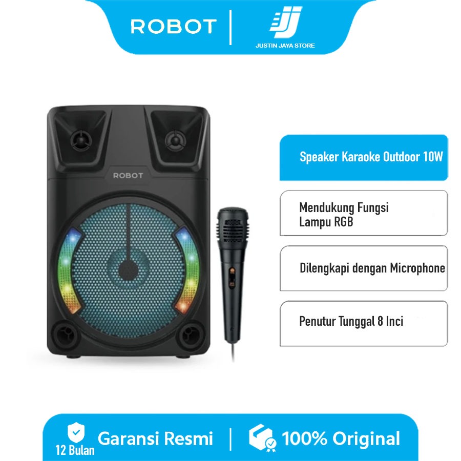 Jual Robot RB700 Speaker Karaoke Bluetooth 5.3 Spaeaker 8 inch 10W With ...
