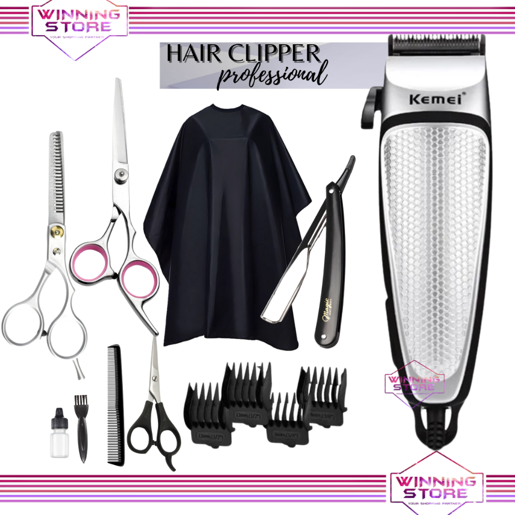Jual Hair Clipper Set Lengkap Gunting Sisir Kemei Kabel dengan Taper ...
