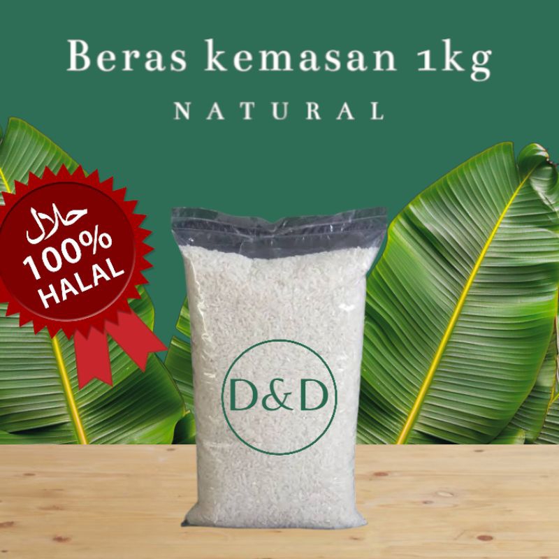 Jual beras kemasan 1kg,dari selepan,hasil panen | Shopee Indonesia