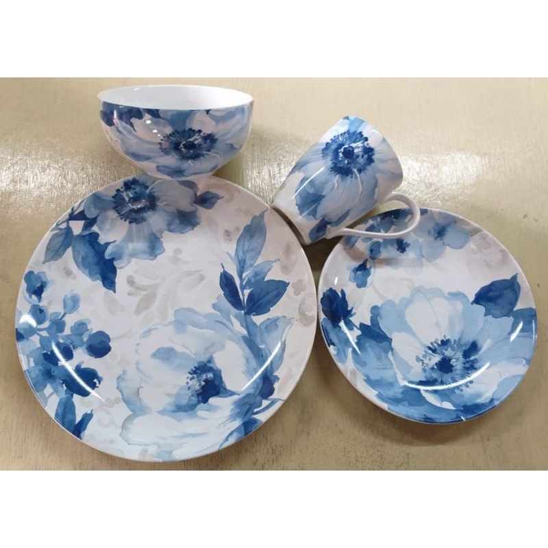 Jual SANGO DINNER SET PARADISE BLUE 16PCS | Shopee Indonesia