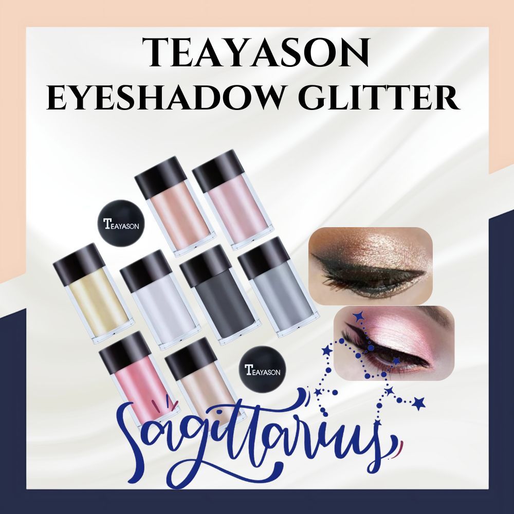 Jual TEAYASON Eyeshadow Glitter Tunggal 8 Warna Botol High Shine ...