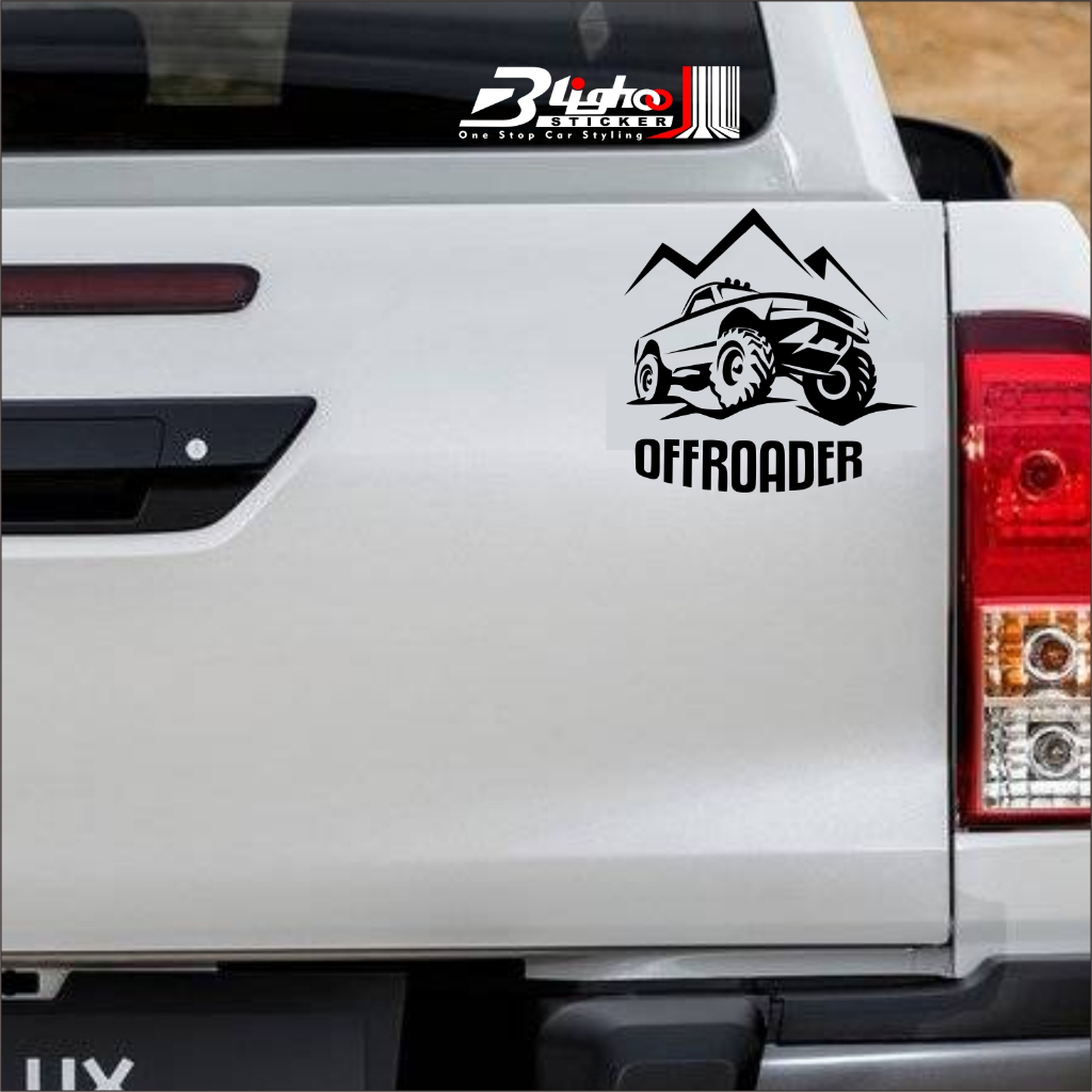 Jual BLIGHOO - CUTTING STICKER MOBIL OFFROADER STIKER MOBIL RALLY SPORT ...