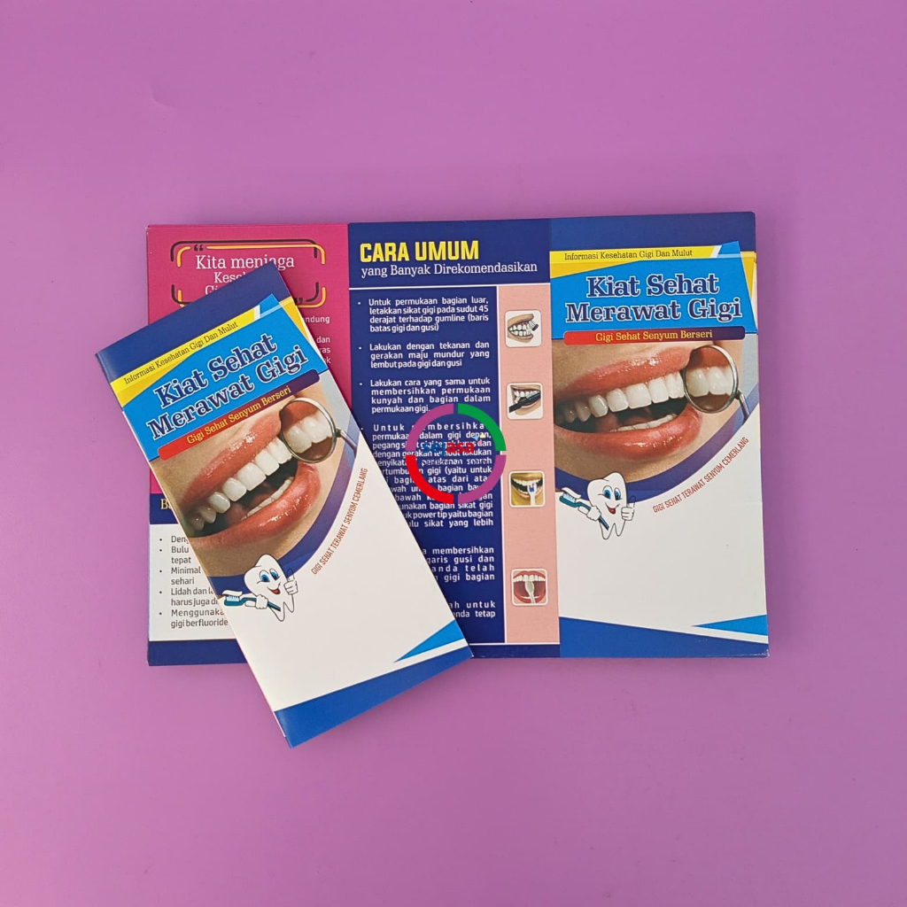 Jual Leaflet Kiat Sehat Merawat Gigi | Leaflet Kesehatan Gigi Dan Mulut | Kesgilut | Shopee ...