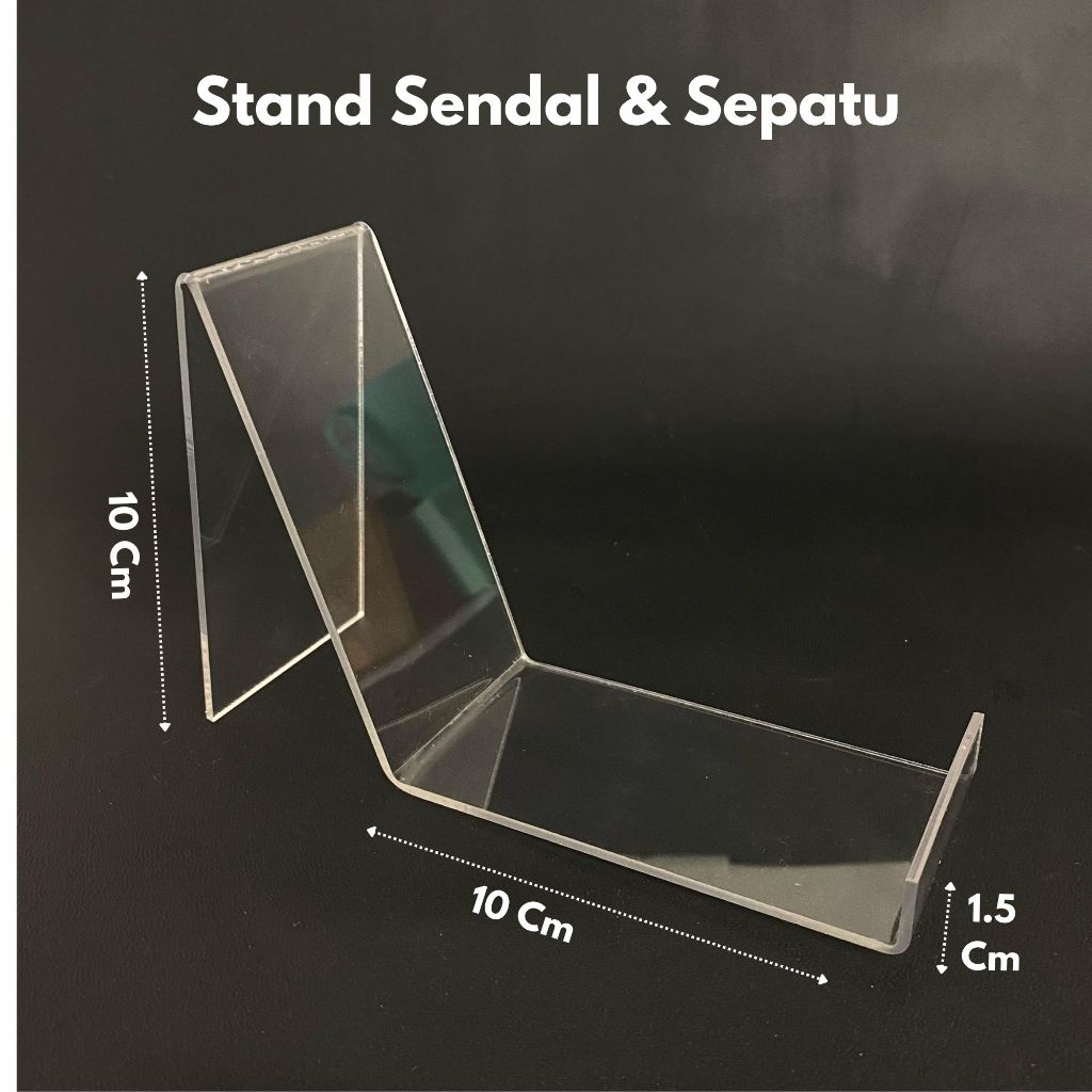 Jual Stand Sepatu Akrilik - Shoe Acrylic Display Sandal Rak Pajangan ...