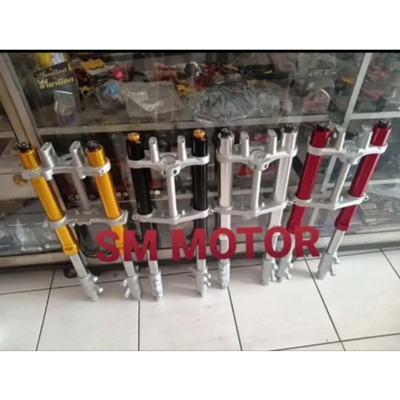 Jual shock depan upside down ride it for vixion nvl dan nva pnp bisa diaplikasikan ke motor lain ...