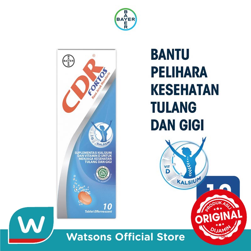 Jual CDR Fortos Suplemen Kalsium 10 Tablet | Shopee Indonesia