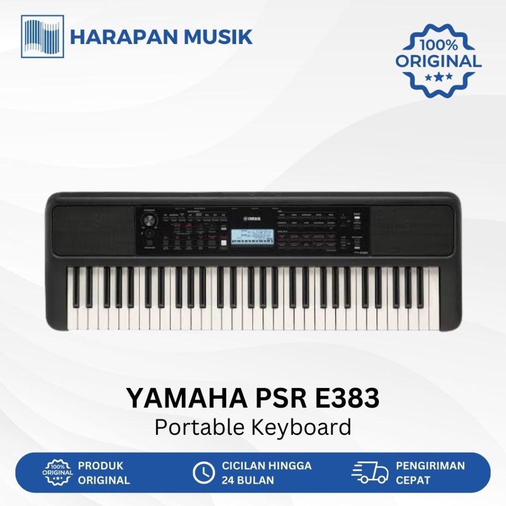 Jual KEYBOARD PORTABLE MEREK YAMAHA PSR E383 | Shopee Indonesia
