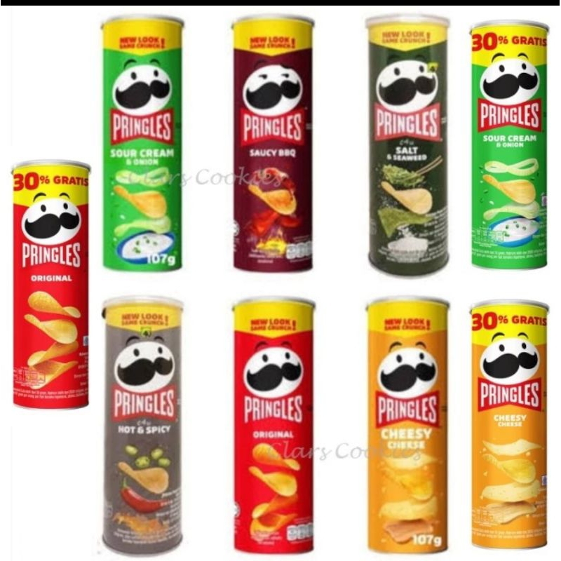 Jual Makanan Snack Pringles Original 102 gr All Varian | Shopee Indonesia