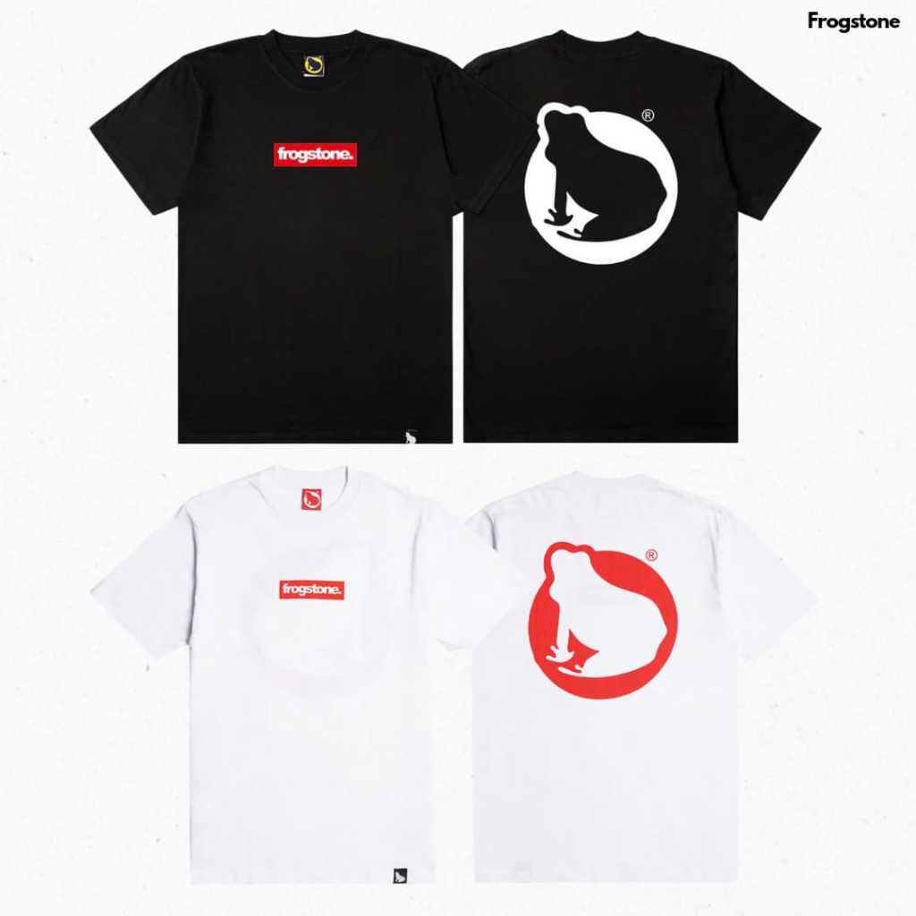 Jual Ready Stok Frogstone Original - FT.LOGO BOX - Kaos Brand Pria | Shopee Indonesia