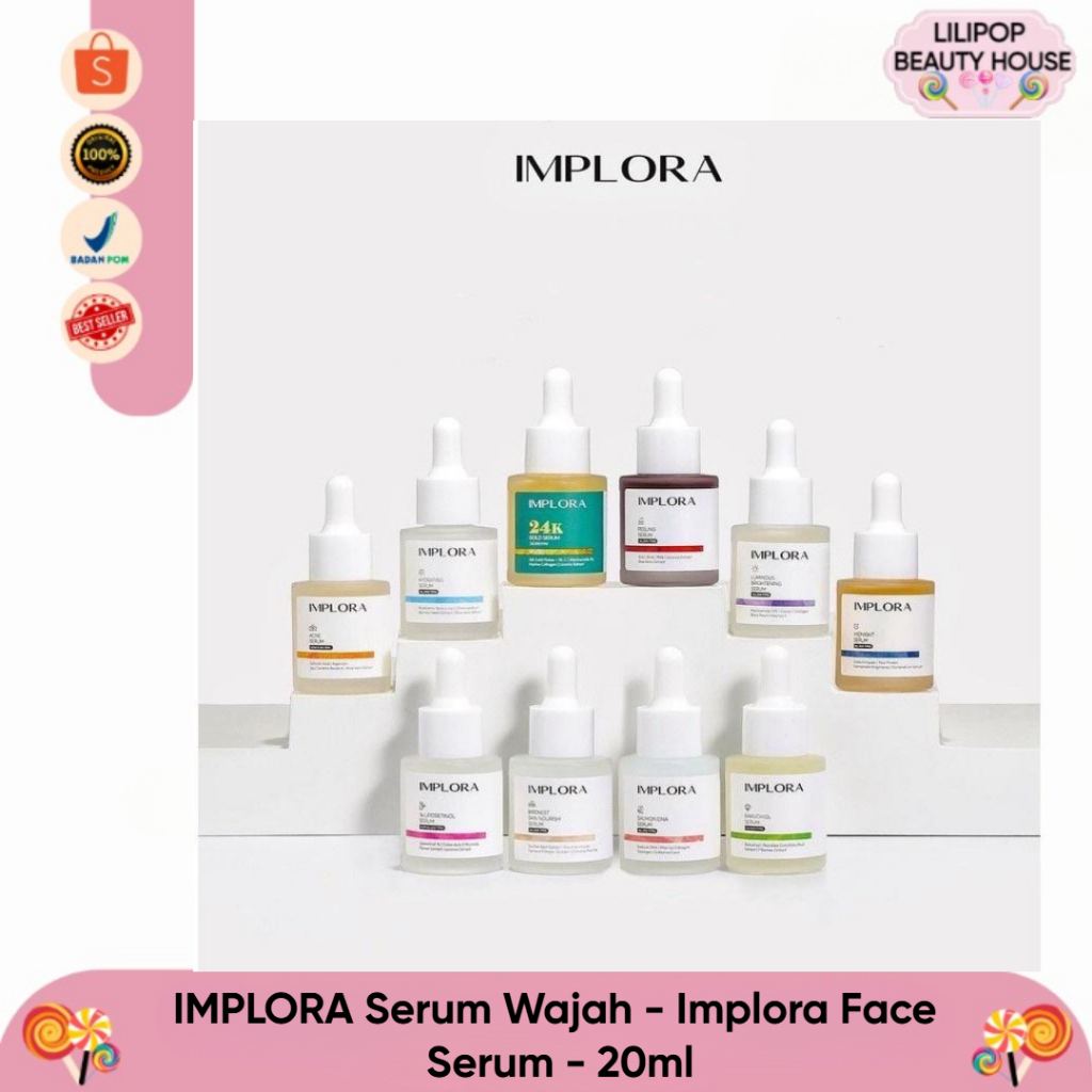 Jual IMPLORA Serum Wajah - Implora Face Serum - 20ml | Shopee Indonesia