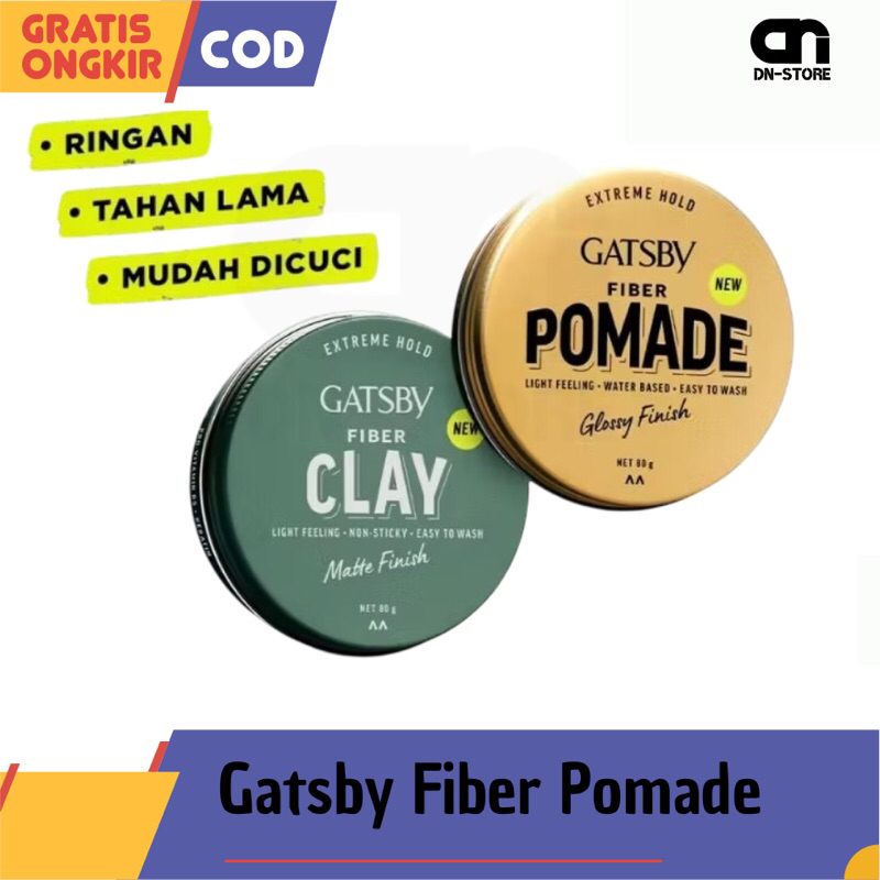 Jual Gatsby Fiber Pomade 80 Gram | Shopee Indonesia