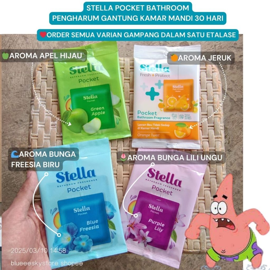 Jual STELLA Pocket Bathroom 30 Hari Pengharum Kamar Mandi Tahan 30 Hari ...