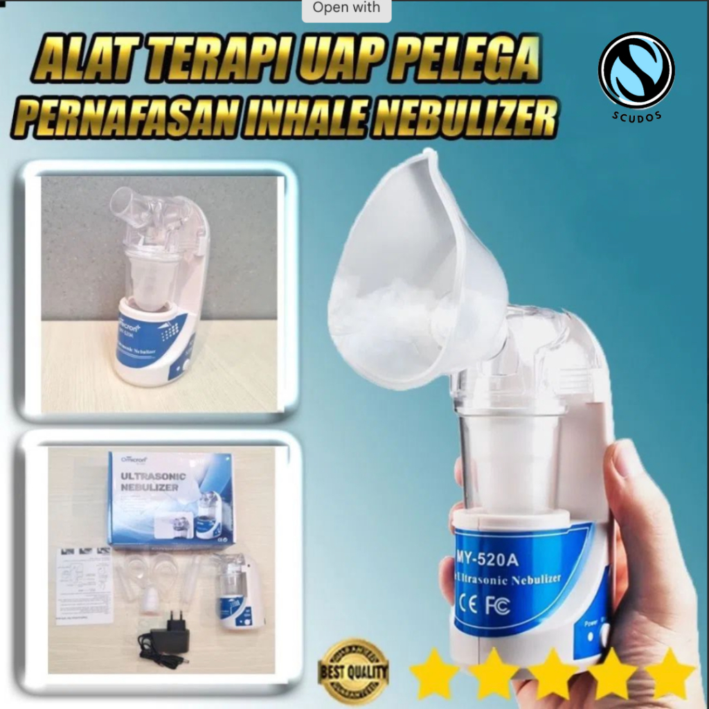 Jual SCUDOS Alat Terapi Pernafasan Ultrasonic Inhale Nebulizer - MY-520A | Shopee Indonesia