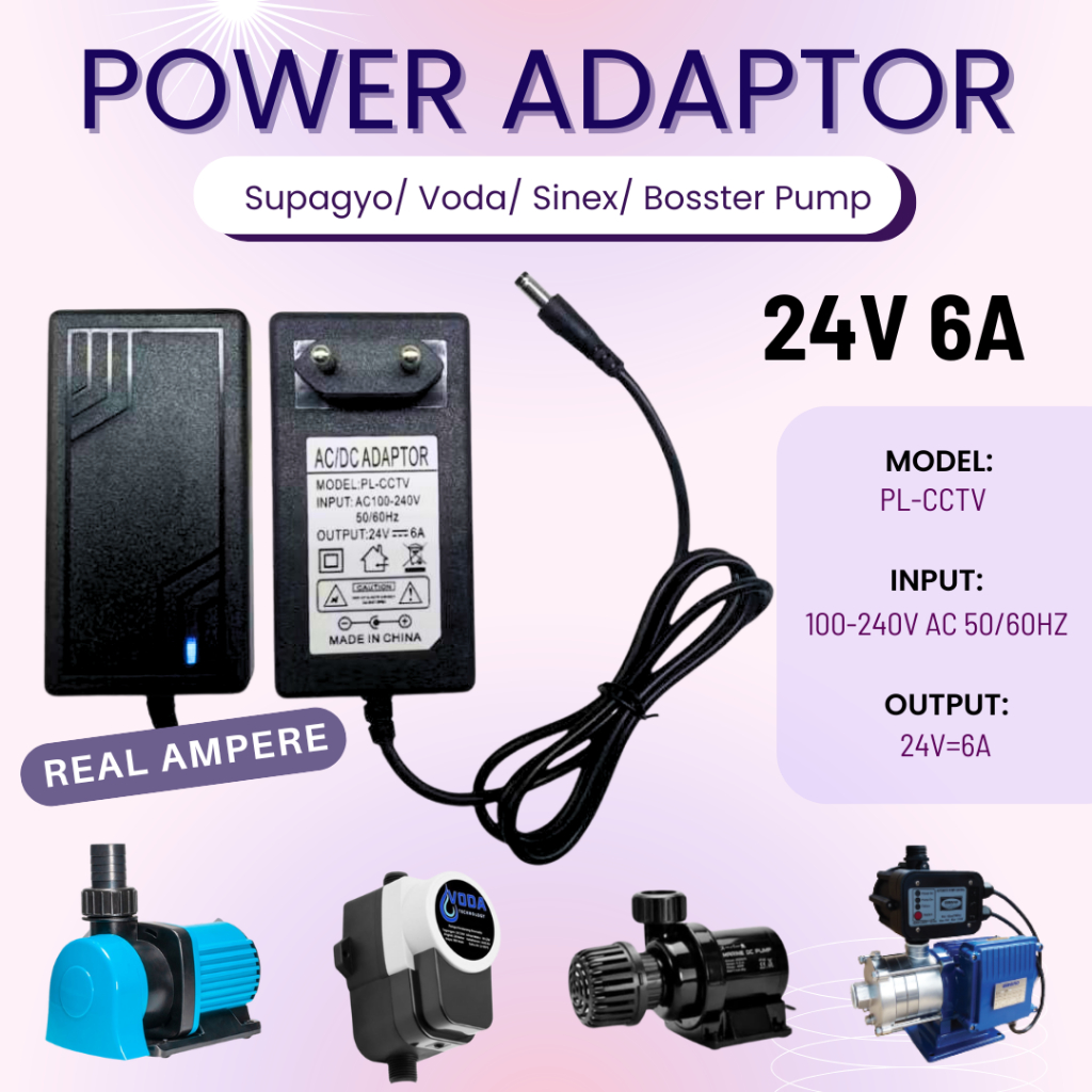 Jual [ COD ] Adaptor DC pump supa gyo / supagyo / supa-gyo / Sinex dc ...