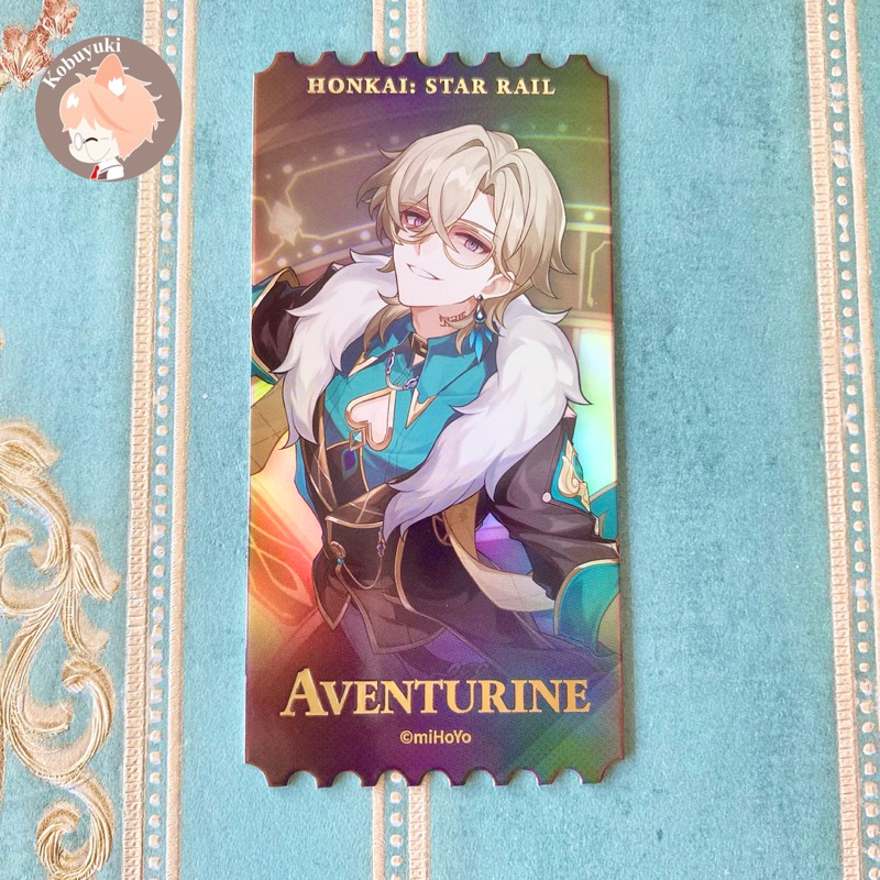 Jual OFFICIAL Limited Aventurine Penacony Holographic bookmark ticket ...