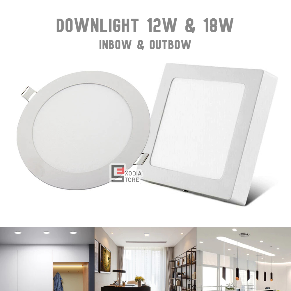 Jual Emico LED Panel Light Downlight 12 Watt 18 Watt Hemat Energi 80% ...