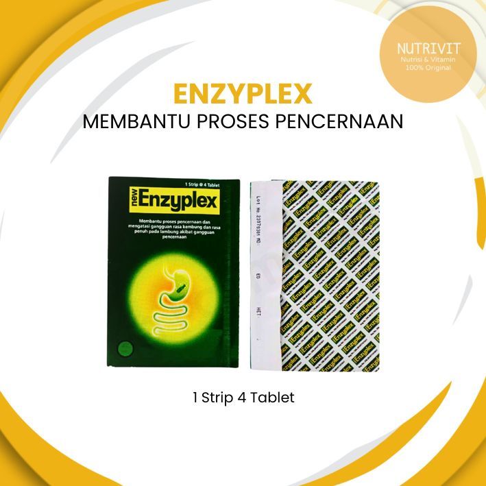 Jual New Enzyplex Strip 4 Tablet | Shopee Indonesia