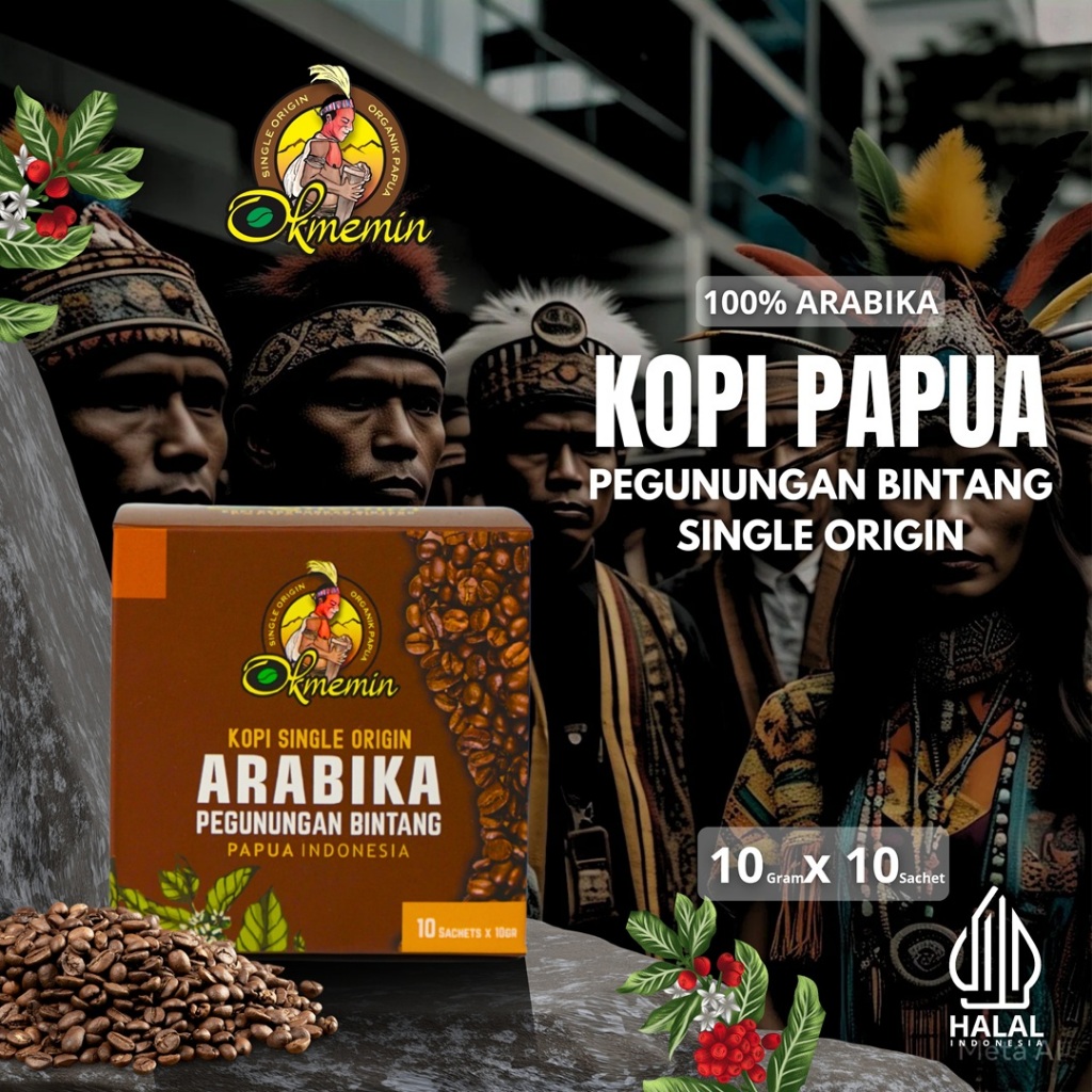 Jual KOPI ARABIKA PAPUA ORIGINAL 10 sachet x 10gram | SACHET BOX ...