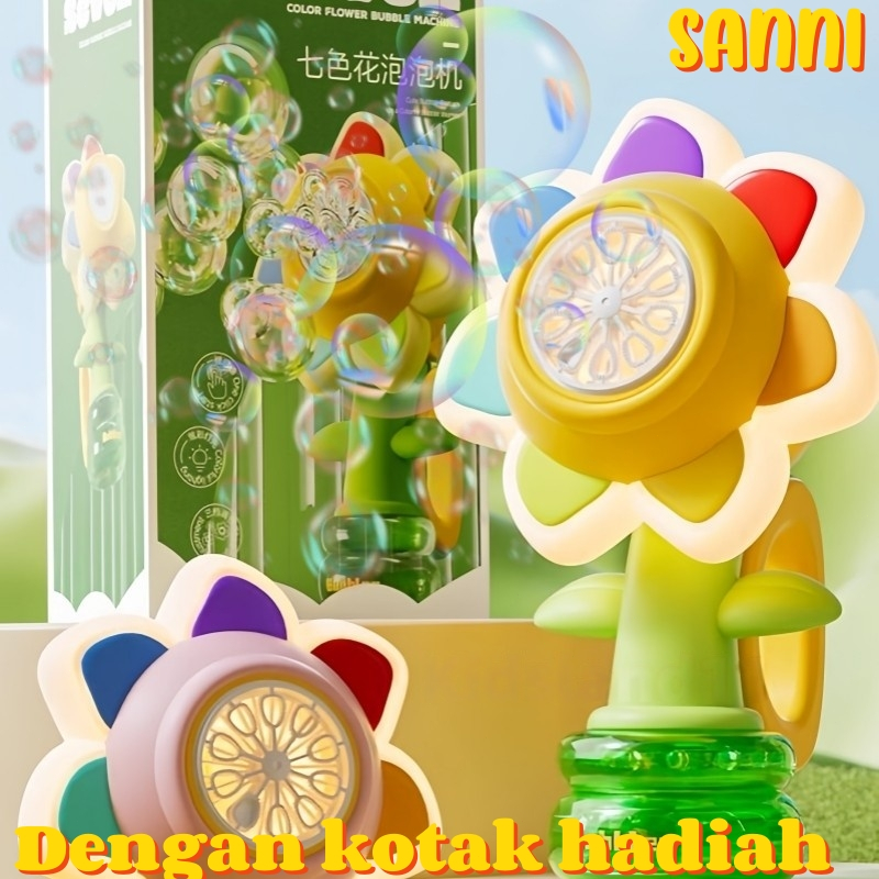 Jual [COD]Sunflower Squishy Mesin Bubble Machine/ Bunga Matahari Bubble ...