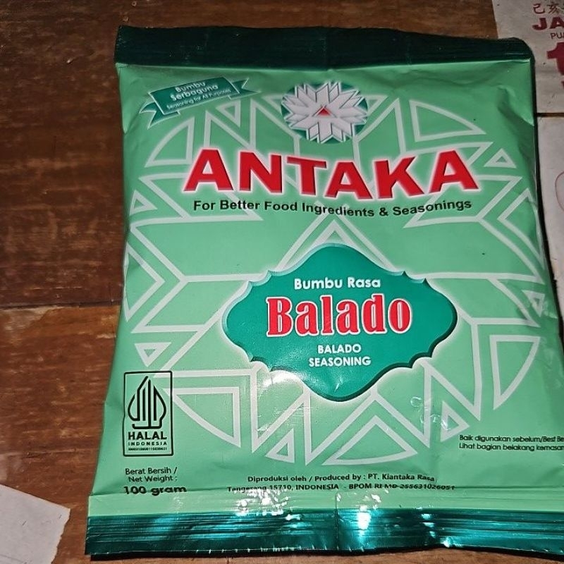 Jual ANTAKA Bumbu Rasa Balado 100 Gram (1 Bungkus) | Shopee Indonesia