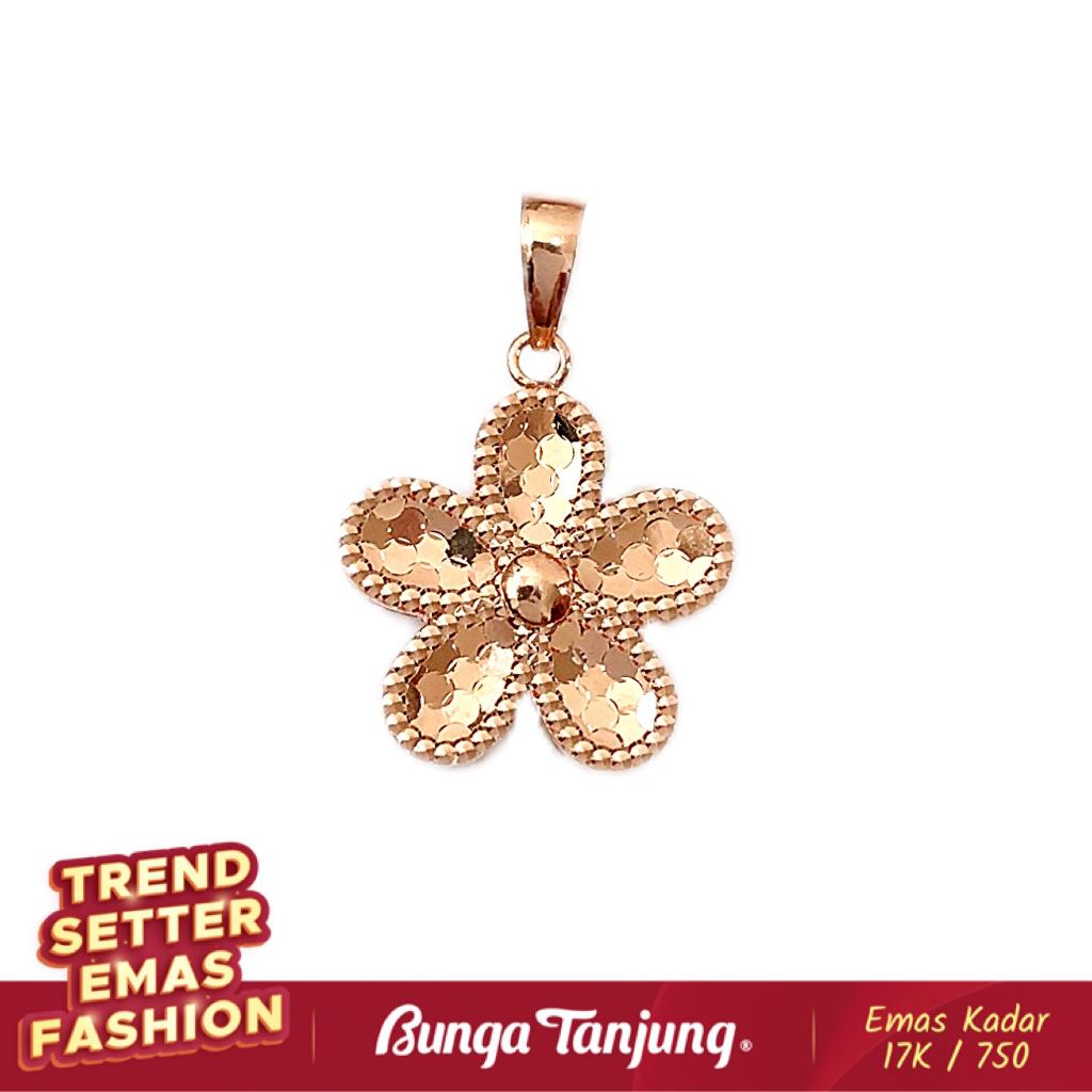 Jual LIONTIN FLOWER DISCO - EMAS 17K - BUNGA TANJUNG GOLD | Shopee ...
