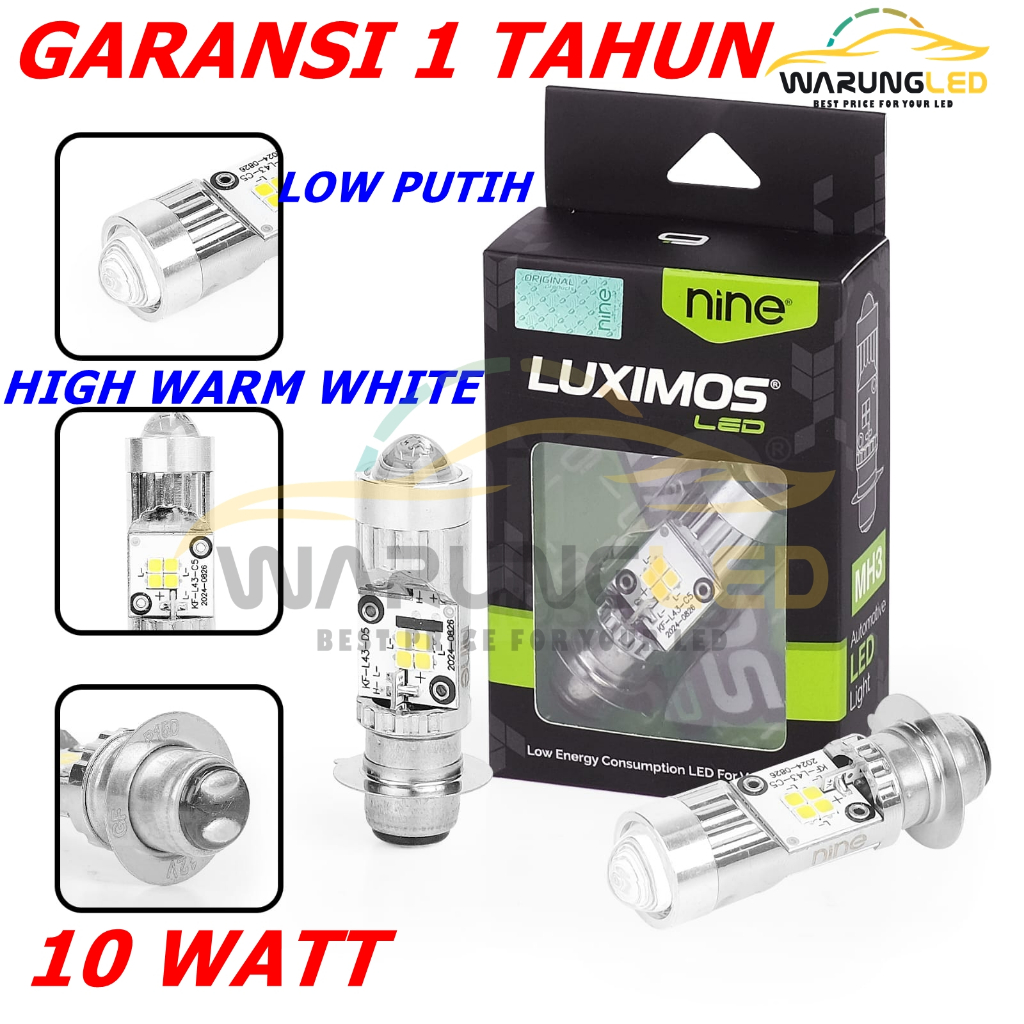 Jual LAMPU LED MOTOR BEBEK MATIC BEAT VARIO ORIGINAL H6 9NINE LUXIMOS ...