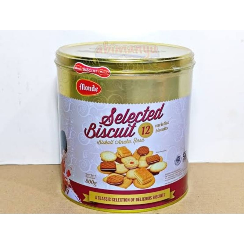 Jual Monde Selected Gold Kaleng 800 Gr ( KALENG EMAS) | Shopee Indonesia