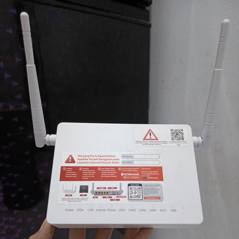 Jual ROUTER ONT ZTE ZXHN F672Y (5G) & ADAPTOR 12V PORT BIRU BERGARANSI ...