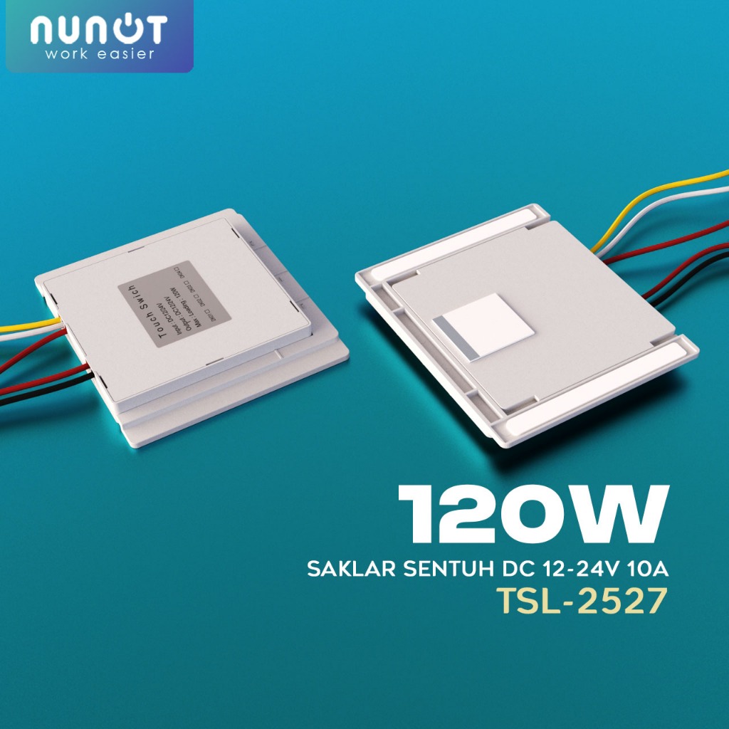Jual Saklar Sensor Sentuh DC 12V/24V 10A 120W Mode 3 Warna Cahaya Untuk ...