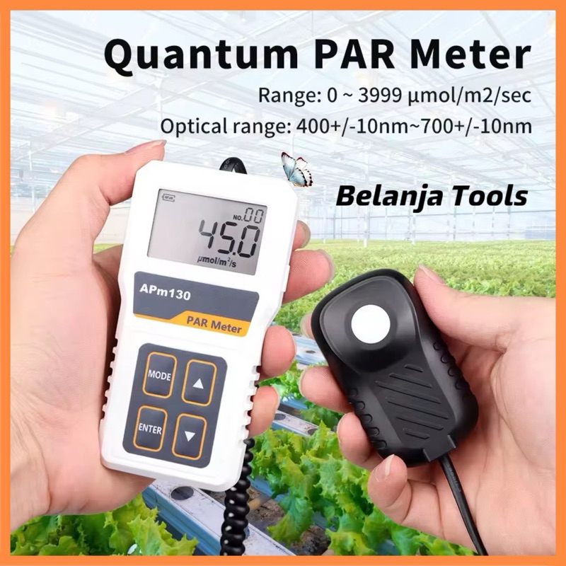Jual Quantum PAR Tester Flux Meter APM130 Photosynthetically Active ...