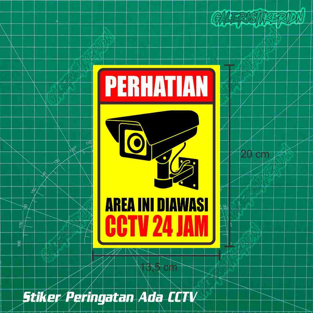 Jual Stiker CCTV, Stiker peringatan CCTV , Stiker Pantauan CCTV, Stiker ...