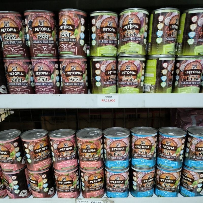Jual PETOPIA KALENG PAKAN MAKANAN ANJING DOG FOOD BASAH KALENGAN WET ...