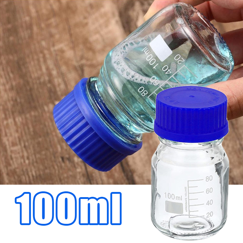 Jual 100ml Botol Kaca Lab Botol Sampel Laboratorium Botol Kaca Reagen ...