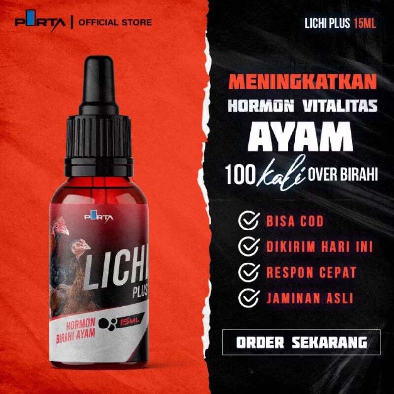 Jual LICHI PLUS 15ml/peningkat birahi ayam | Shopee Indonesia