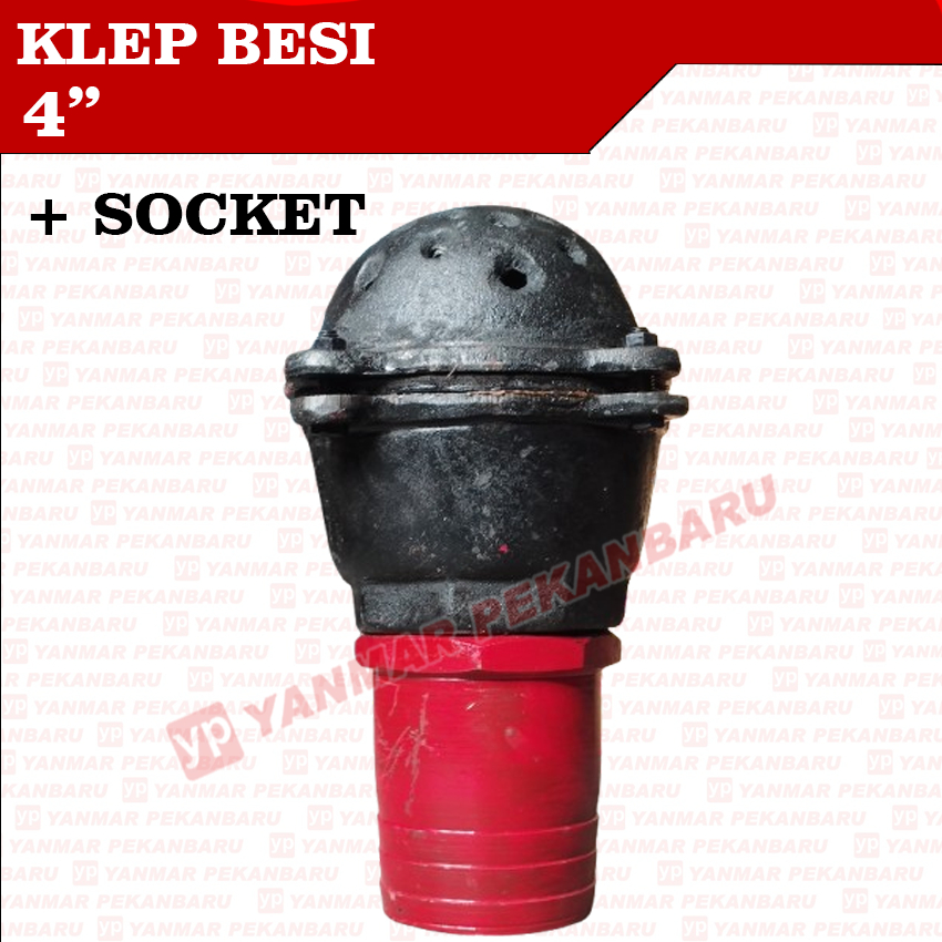 Jual 4" Klep Besi + Socket Soket Foot Valve Foot Klep Sarang Tawon ...