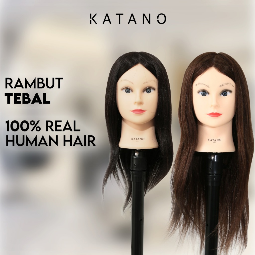 Jual Kepala Patung Rambut 100% ASLI Manekin Rambut Hairdo untuk Salon ...