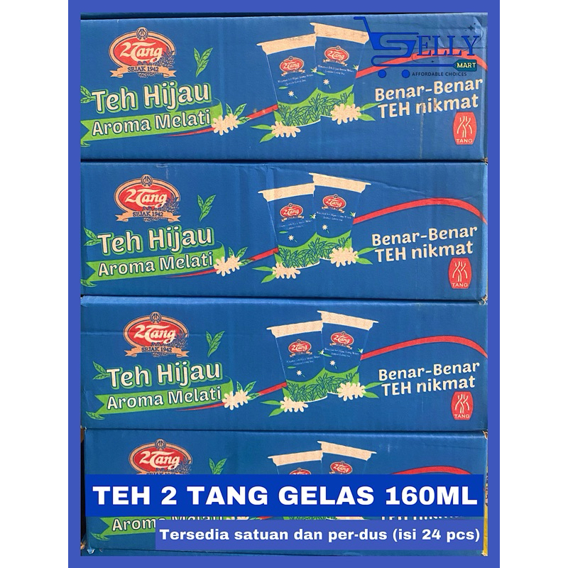 Jual TEH DUA TANG KEMASAN GELAS 160ML ISI 24 PCS (SATUAN DAN DUS ...