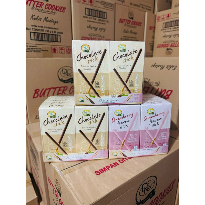 Jual Stik Pocky Coklat Denex 33gr Zylux Glico 1Dus isi 60 | Shopee ...
