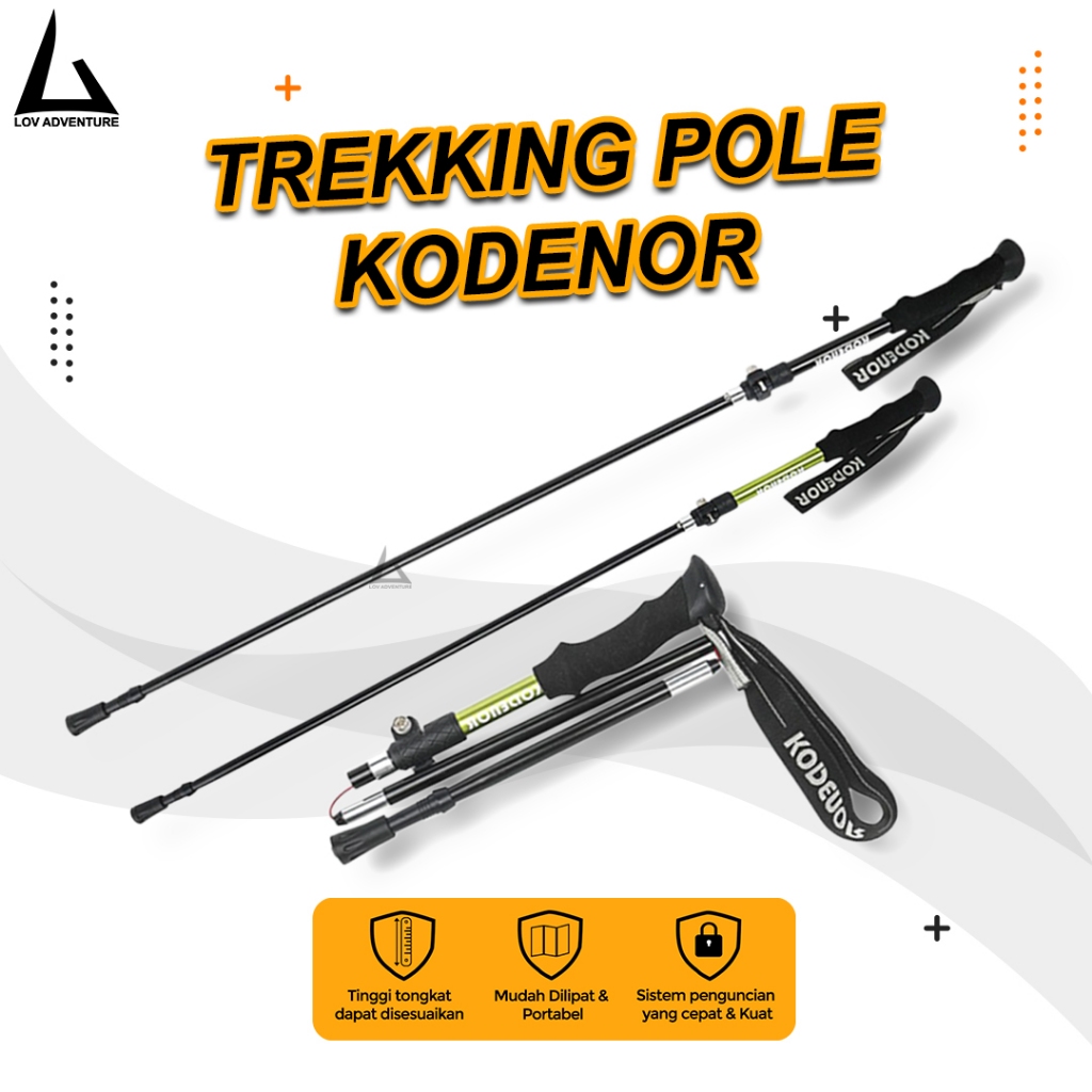 Jual Tongkat pendaki Gunung / Tracking Hiking Camping Outdoor Lipat ...