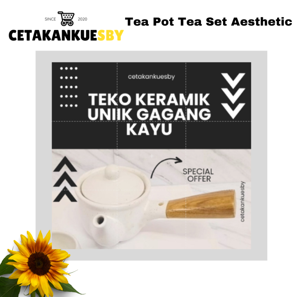 Jual [CKS] Tea Pot Tea Set Aesthetic / Teko Ketel Teh Ocha Kopi Keramik ...