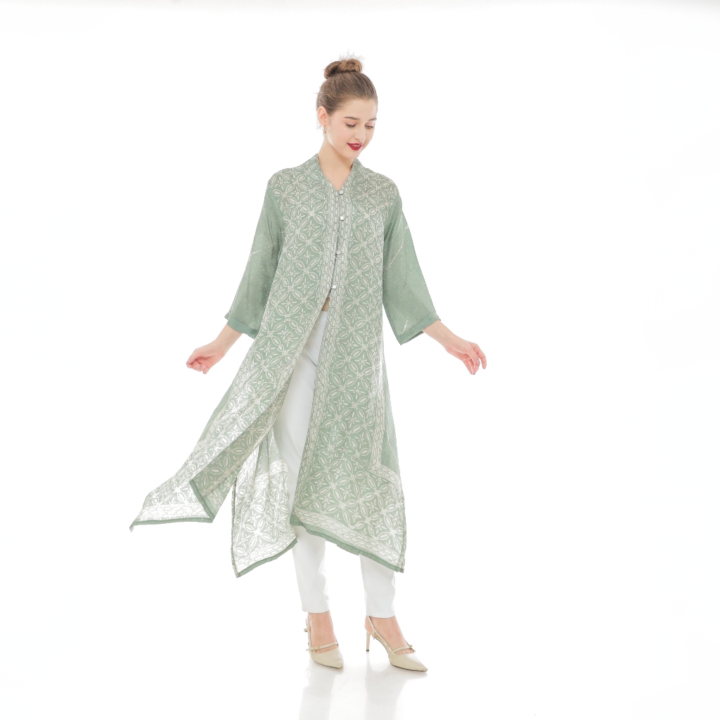 Jual Rinjanie Batik - Outer Raya - Tunik Belah - Viscose Premium ...