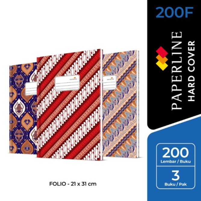 Jual ( DAPAT 1 PCS ) BUKU PAPERLINE FOLIO 200 / Buku Tulis Hardcover ...