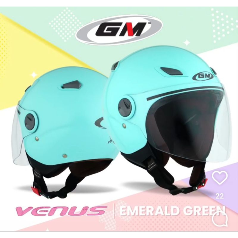 Jual Helm GM Venus Hijab Original / Helm Motor Retro Hijab / Helm Motor ...