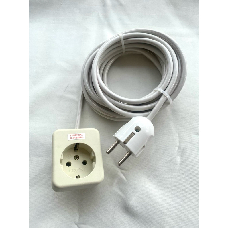 Jual Colokan listrik kabel roll 1 Lubang 2 Meter Stopkontak Uticon ...