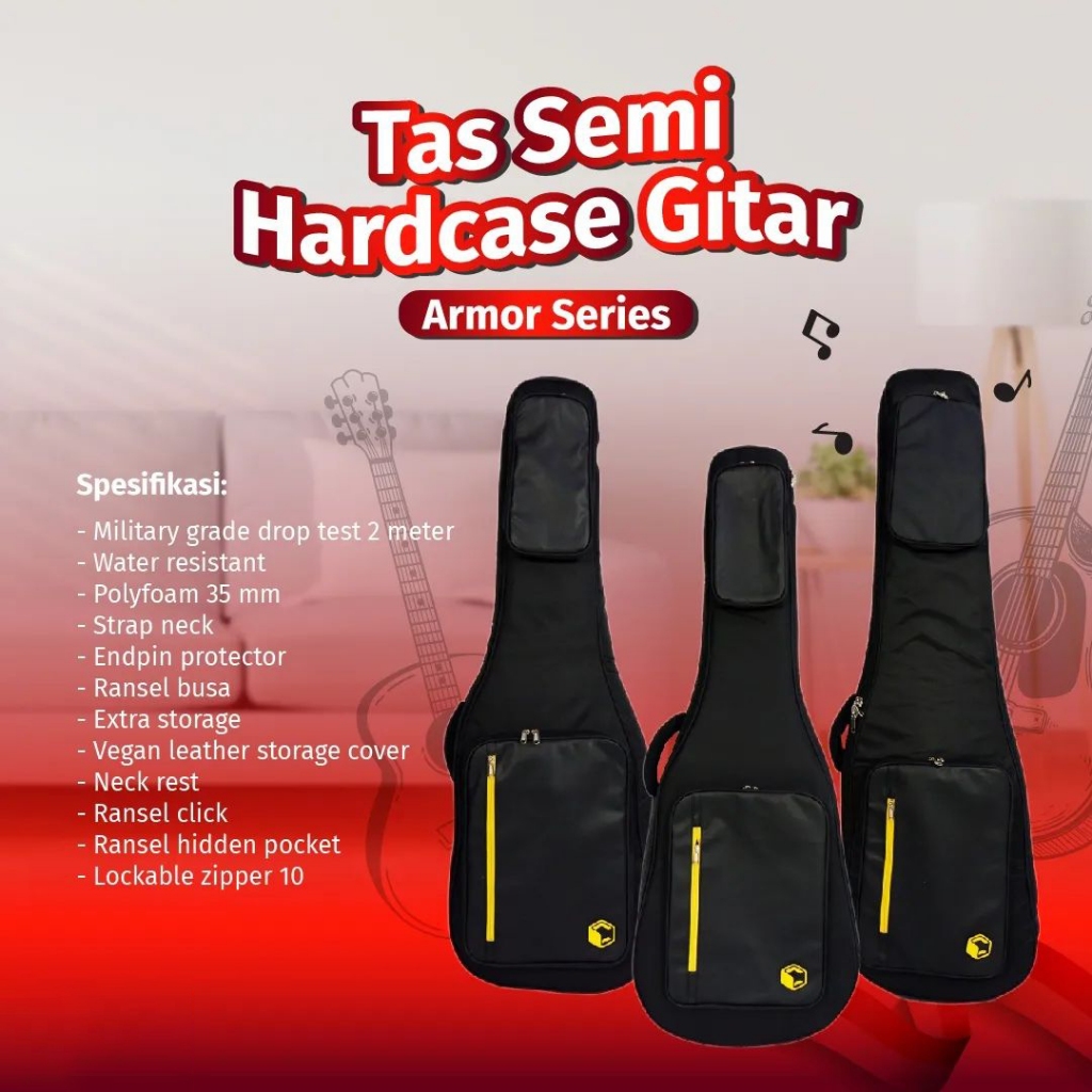 Jual Tas Gitar Akustik Elektrik Bass Octa's Gigbag ARMOR Series Semi ...