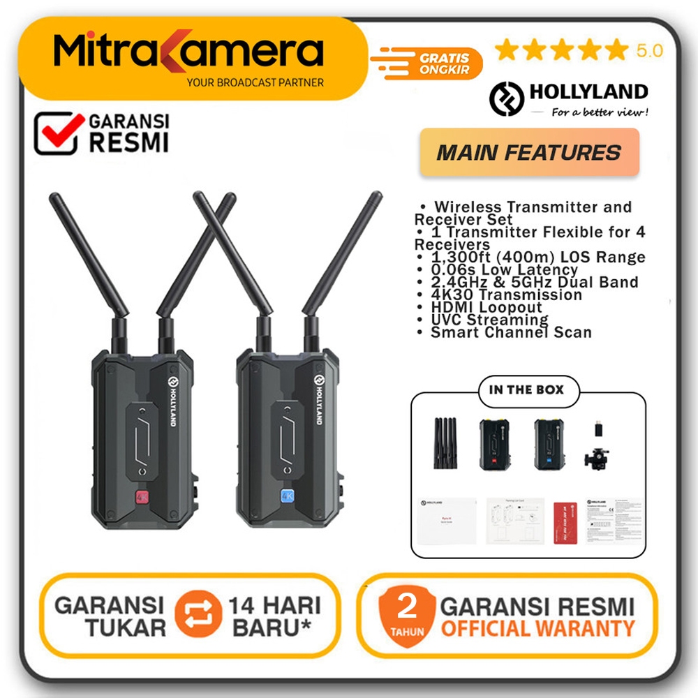 Jual Hollyland Pyro H 4K HDMI Wireless Video Transmission System | Shopee Indonesia