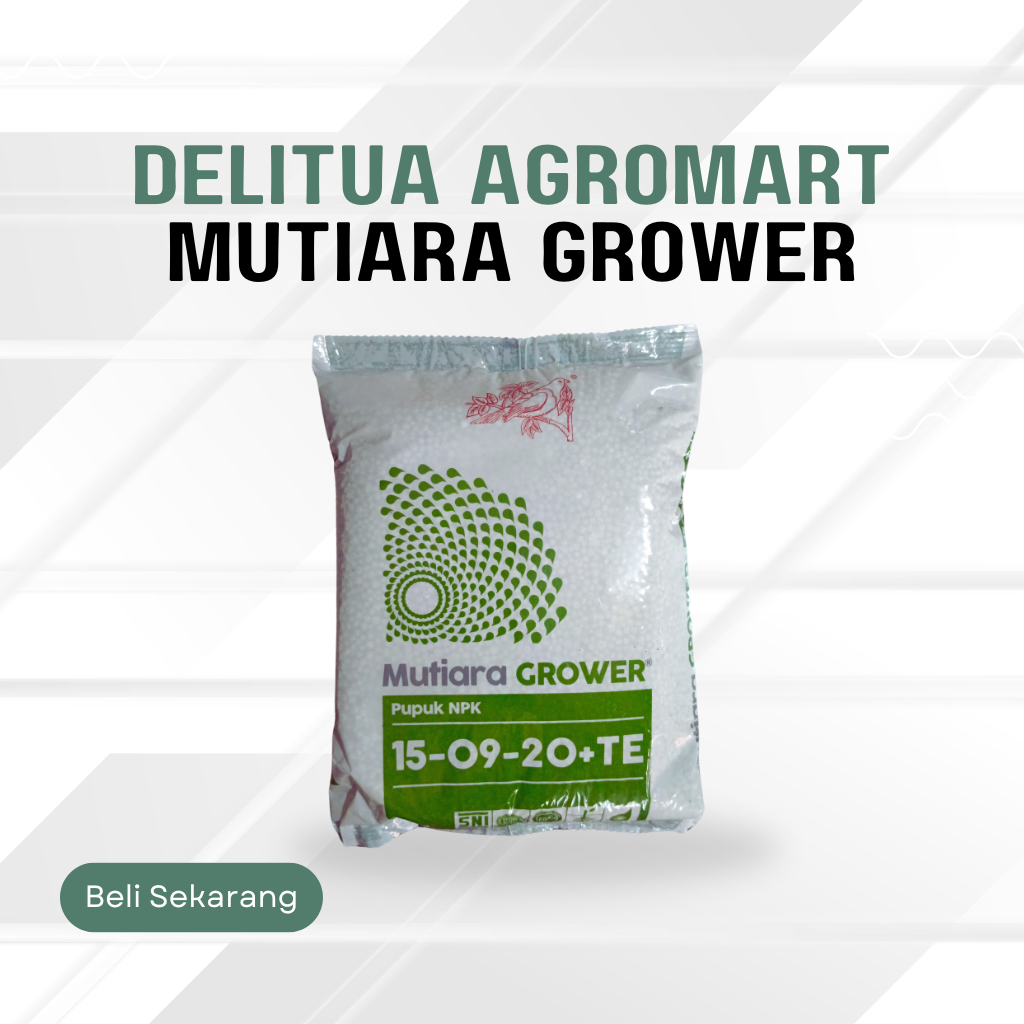 Jual PUPUK NPK CAP BURUNG MUTIARA GROWER 15-09-20+TE 1 KG | Shopee ...
